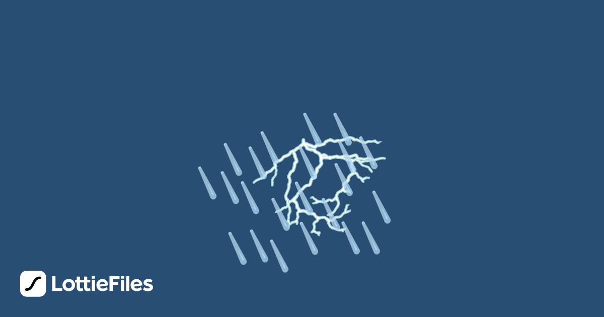 Free Raining lighting 2 icon Lottie JSON animation Animation by ...