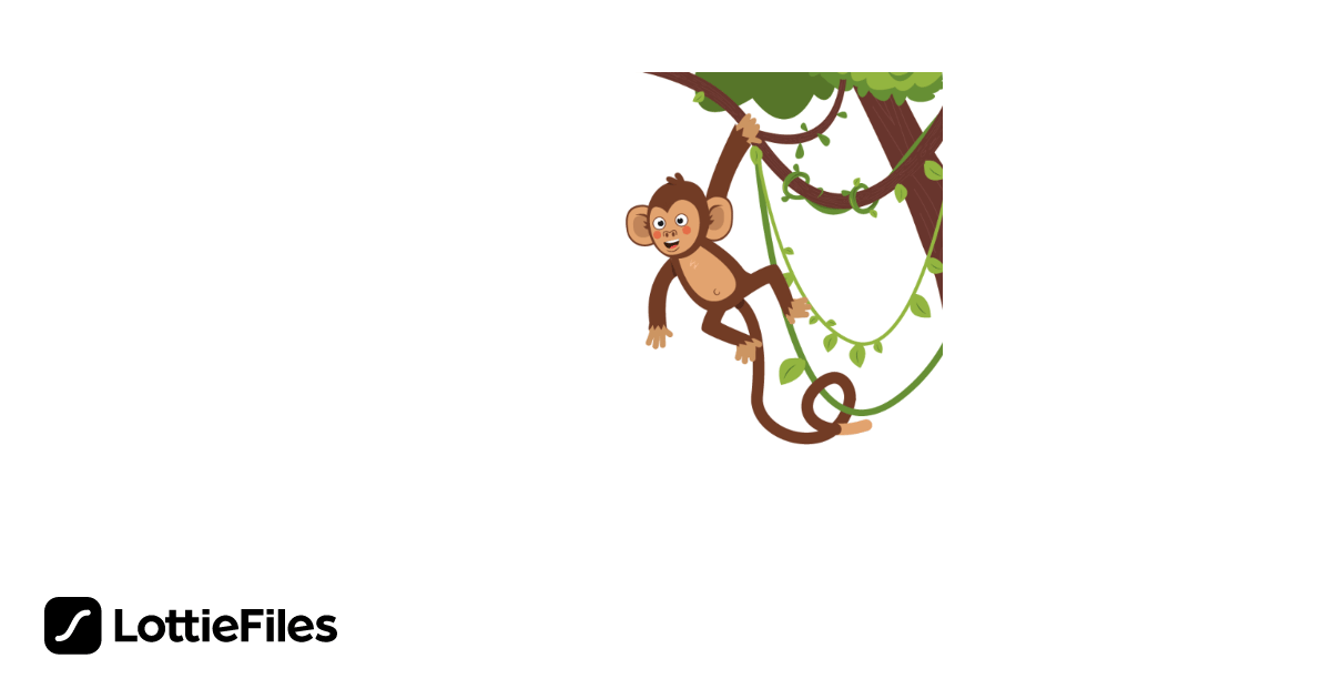 Free Hanging Monkey Animation by Storybook Nubian | LottieFiles