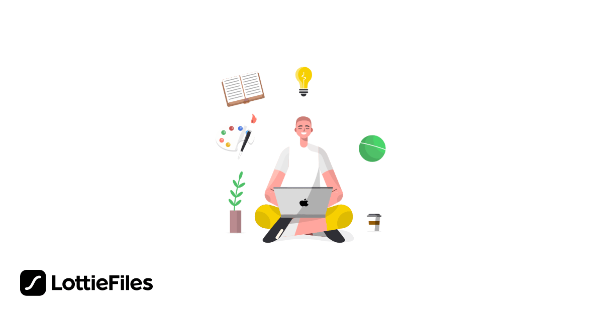 Free Floating designer coder zen persona Animation by Mangesh Bhosale ...