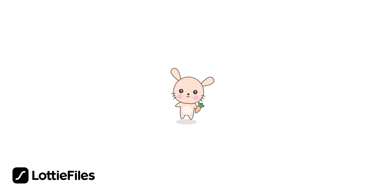 Free Cute rabbit Animation by Daria Voronina | LottieFiles