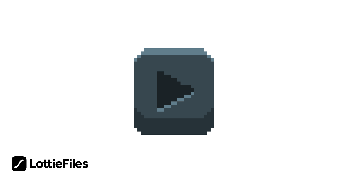 Free pixel play button Animation by KEN111 | LottieFiles