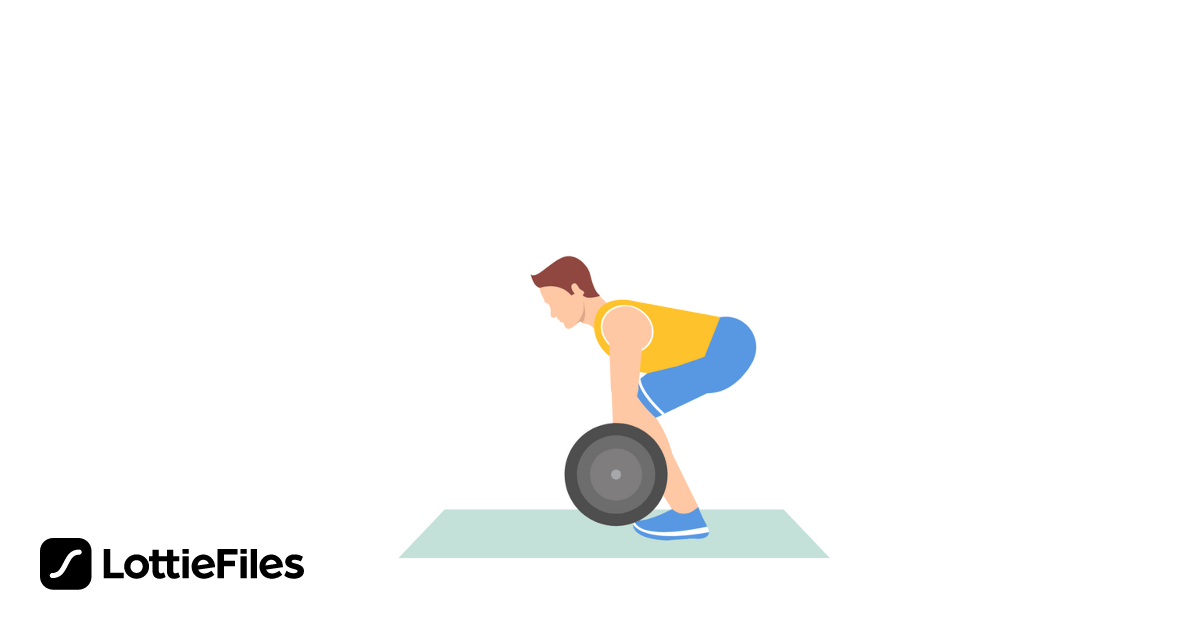Free Deadlifts exercise Animation by Blinix Solutions | LottieFiles
