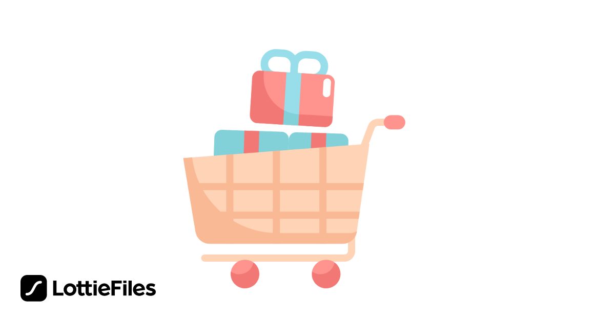 Free Gift shopping cart Animation Animation by Konkapp Design | LottieFiles