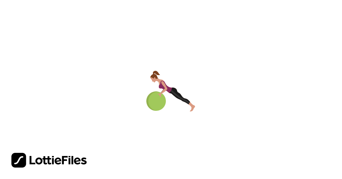 Free Exercise girl Lottie animation Animation by Tinymotion | LottieFiles