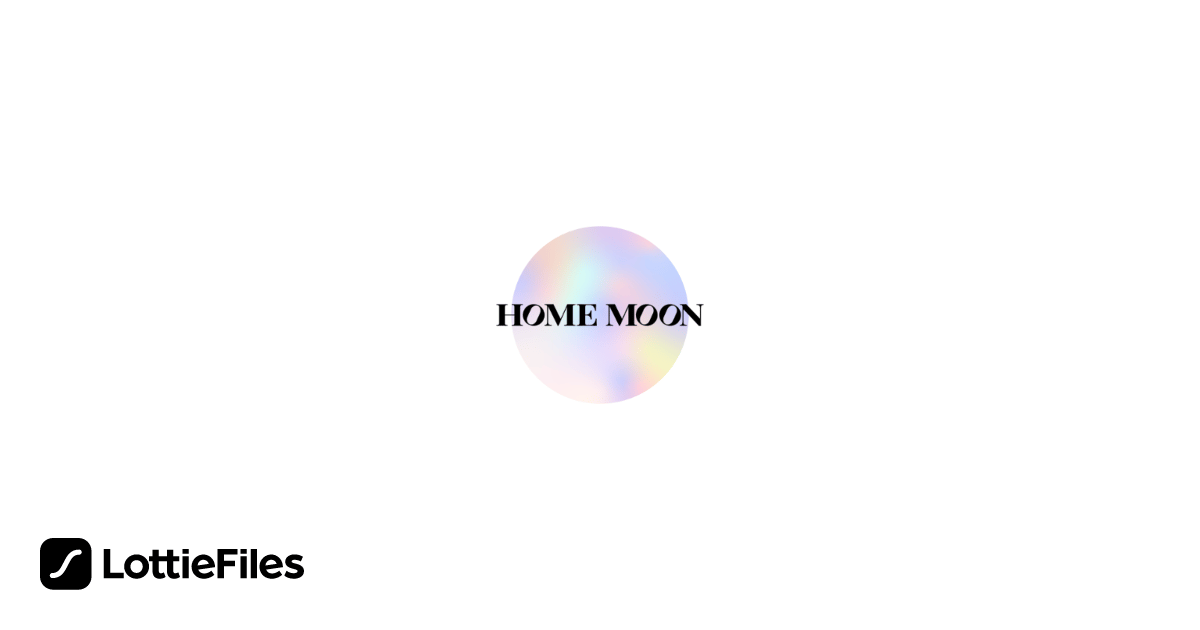 Free Home Moon Logo animation Animation by Anna Kaminskaya | LottieFiles