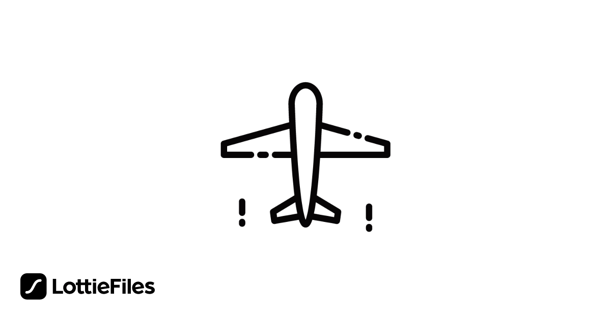 Free Plane Flying Loader Animation by Ronak Laungani | LottieFiles