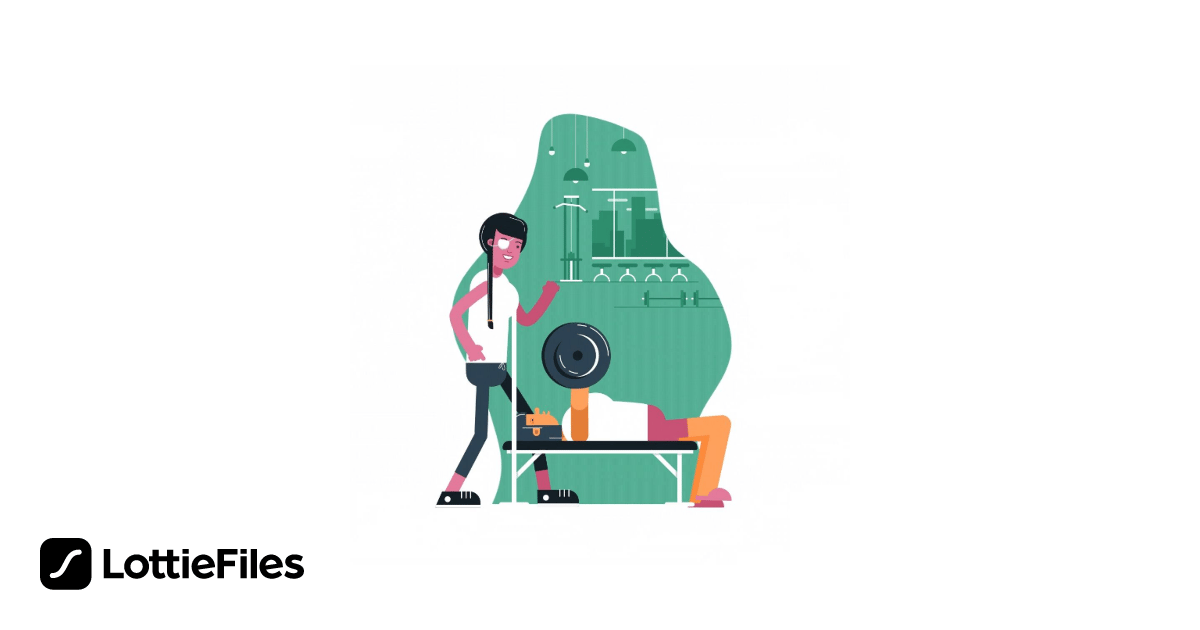 Free Gym Trainer Animation by Aexr Graphics | LottieFiles
