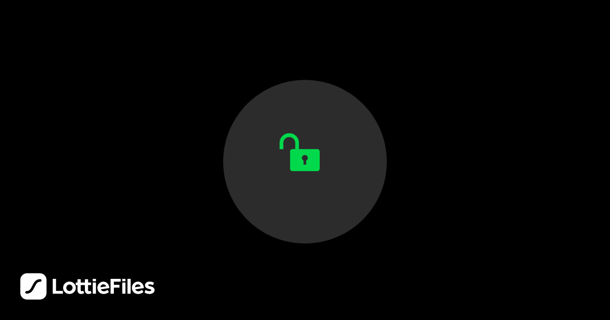 Free open the lock Animation by Sipofier Shao | LottieFiles