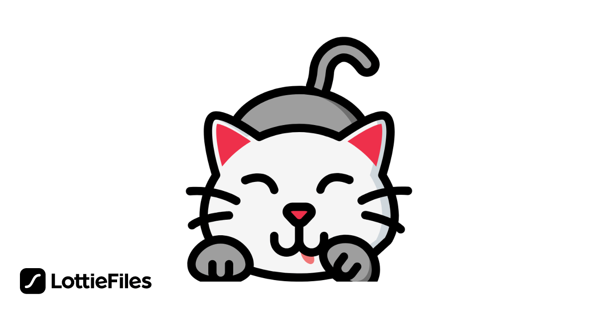 Free Little Cat Cute Animation By Louis Thiriez Lottiefiles