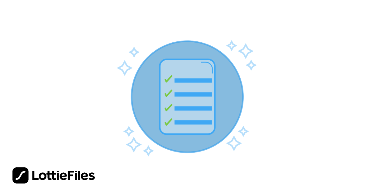 Free Check List Animation by Angel To | LottieFiles