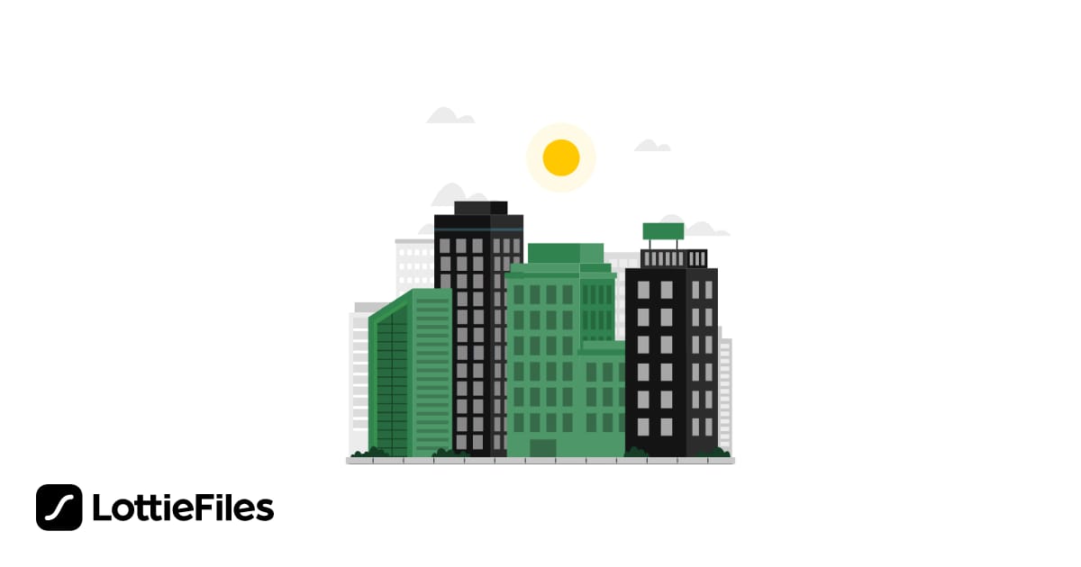 Free City Building Animation by Tanjil Mahmud | LottieFiles