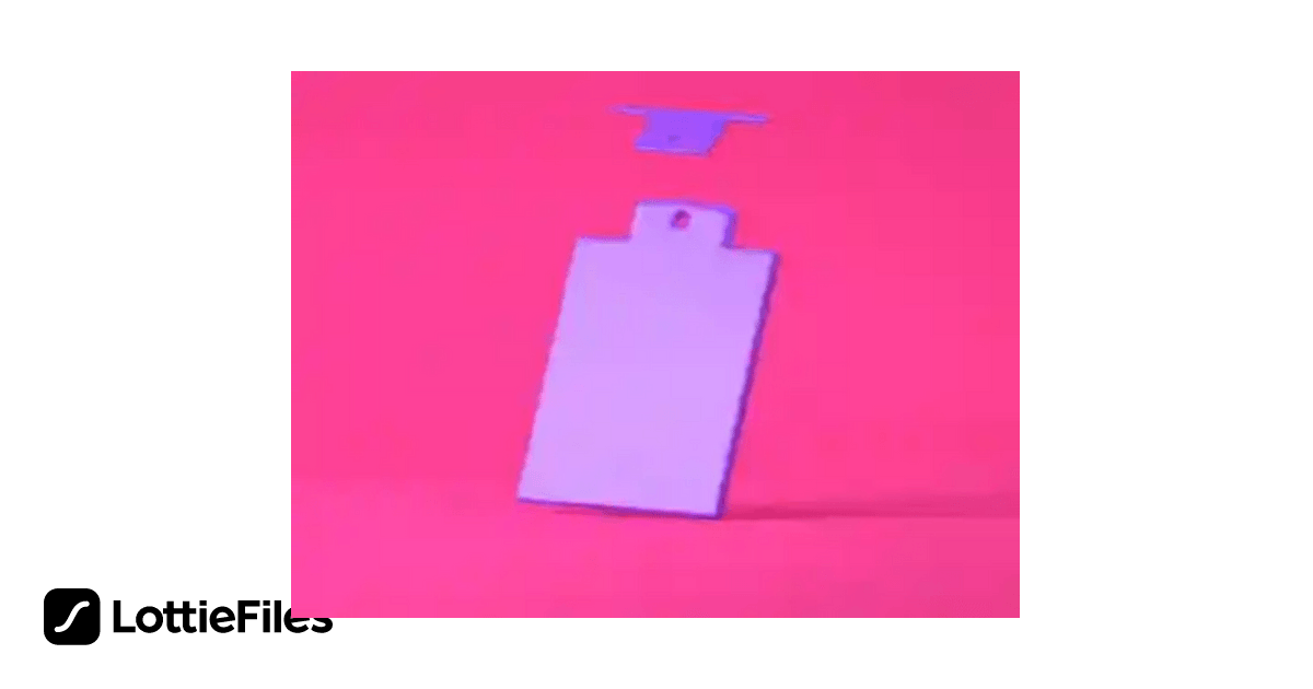 Free 3D Clipboard Icon Animation by Irfan M. | LottieFiles