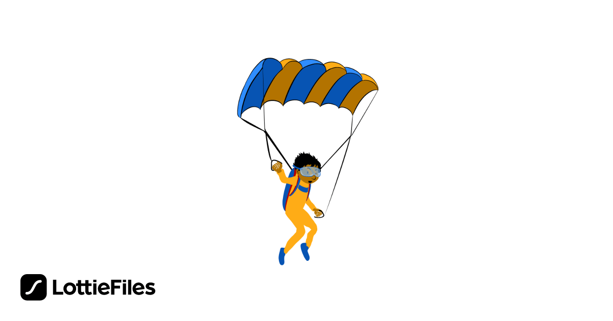 Free parachute Animation by Daniel Teasdale | LottieFiles