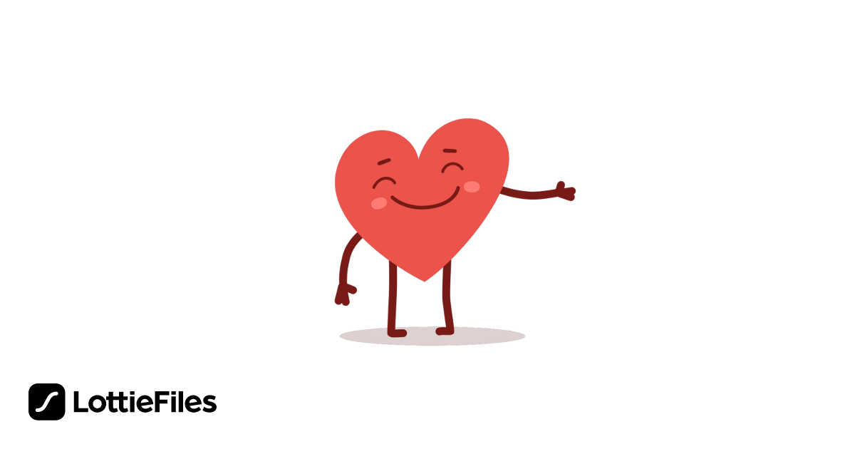 Free Cute heart saying hi Animation by Abdul Latif | LottieFiles