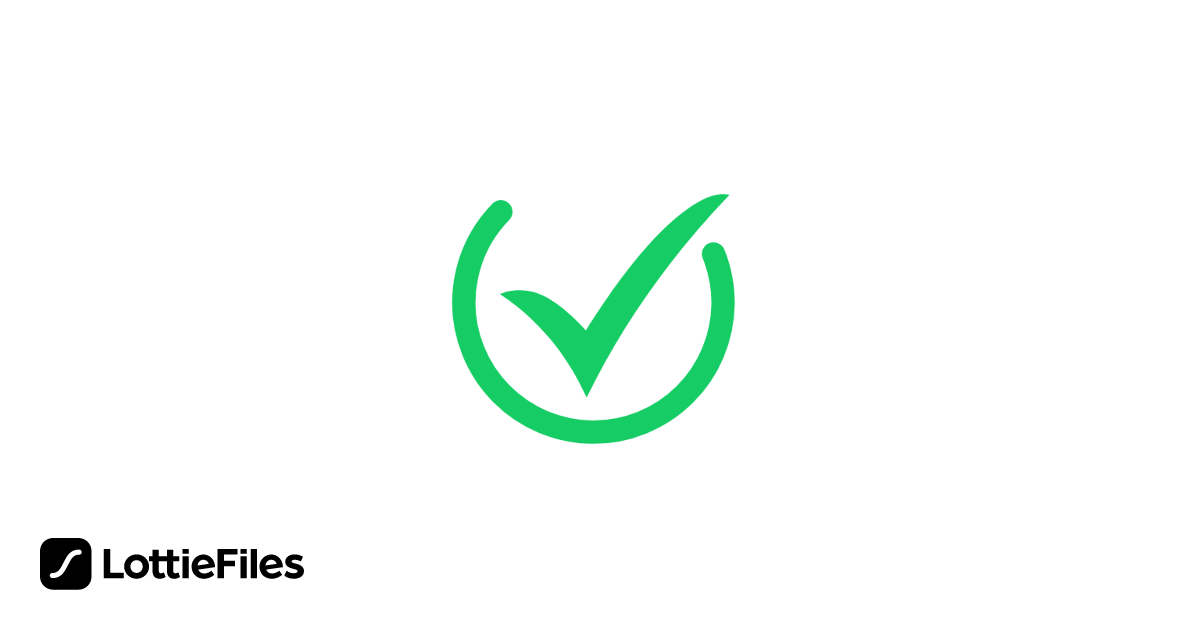 Free TICK Animation by RxMDesigner | LottieFiles