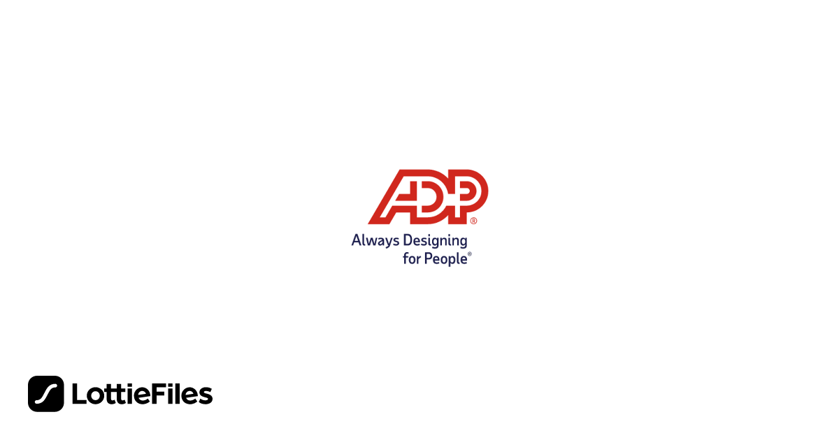 Free ADP Logo reveal Animation by CamiloMonsalve | LottieFiles