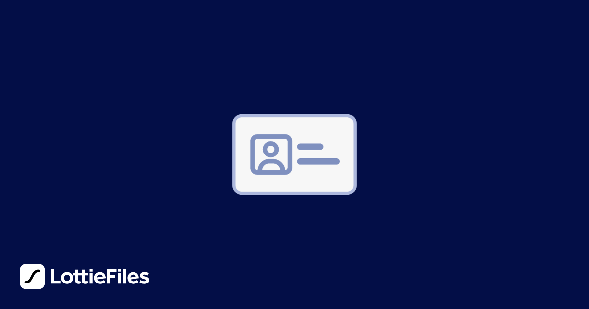 Free ID Card Scan Animation by Muhammad Zubair | LottieFiles