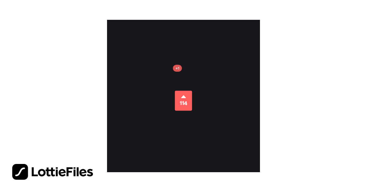 Free Upvote button Animation by Amal | LottieFiles