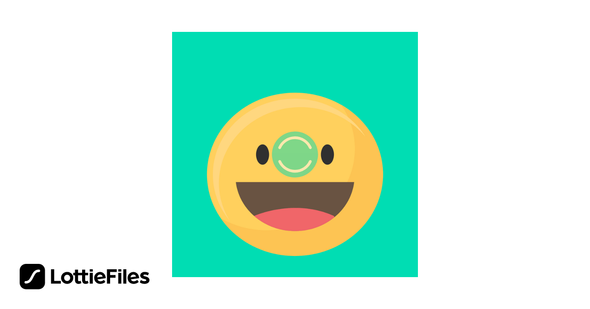 LottieJSON의 무료 Happy emoji Lottie JSON animation 애니메이션 | 로티파일