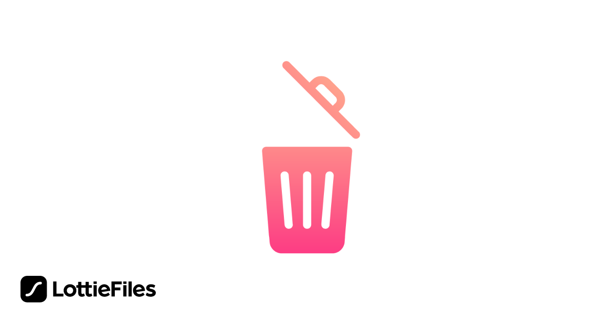 Free Recycle Bin Animation by Zedex Studio | LottieFiles