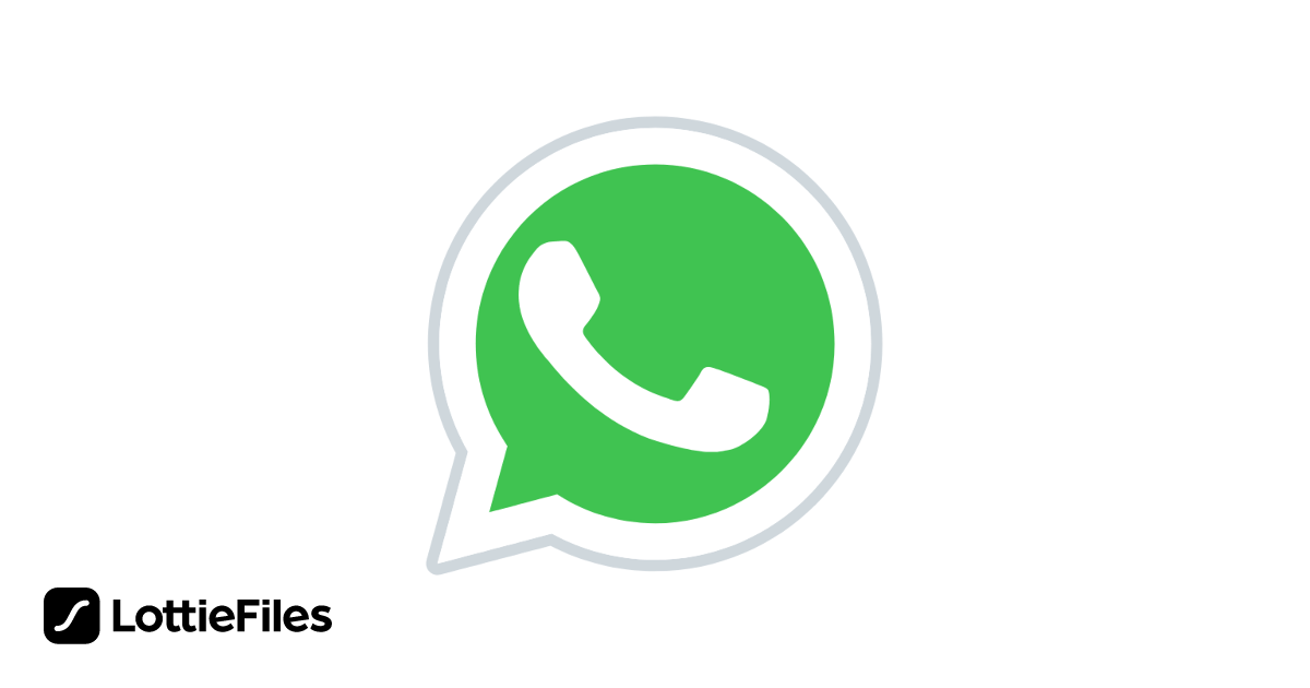 Free WhatsApp icon Animation by Uvais | LottieFiles