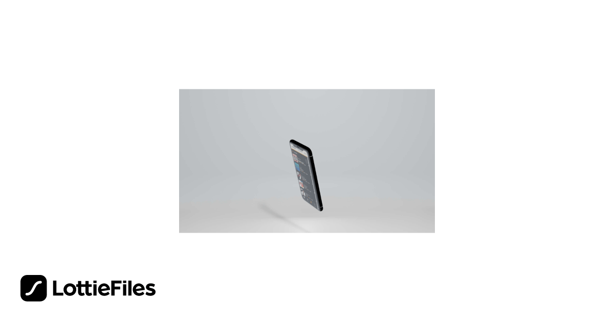 Free iPhone 3d Animation by John Murphy | LottieFiles