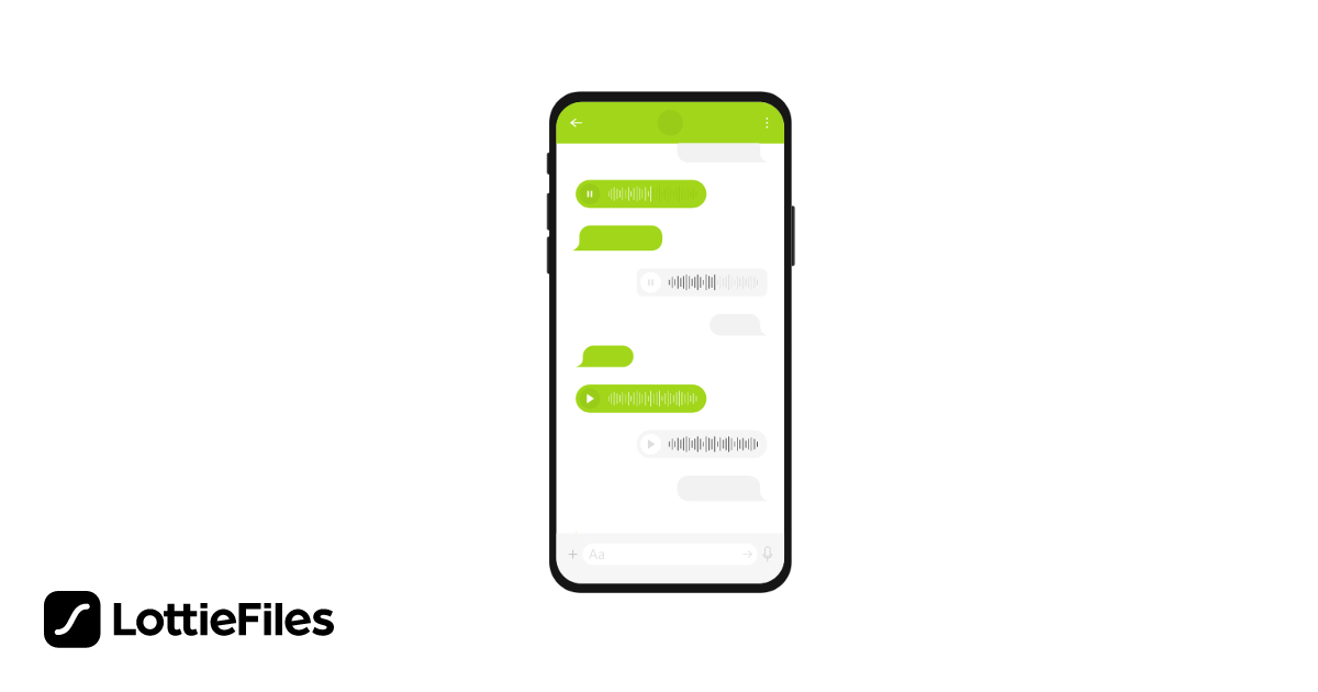 Free Messanger Voice Chat Feature messaging Animation by Tanjil Mahmud ...