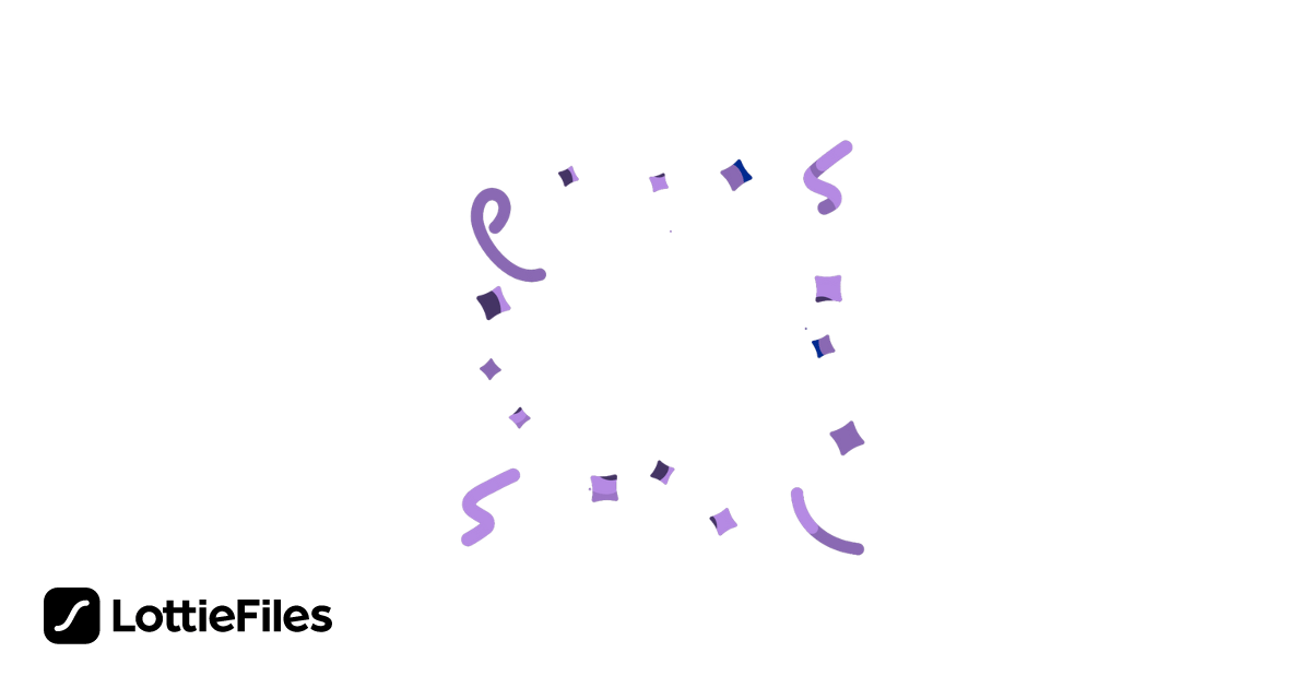 Free Confetti_Purple Animation by Karthik Loganathan | LottieFiles