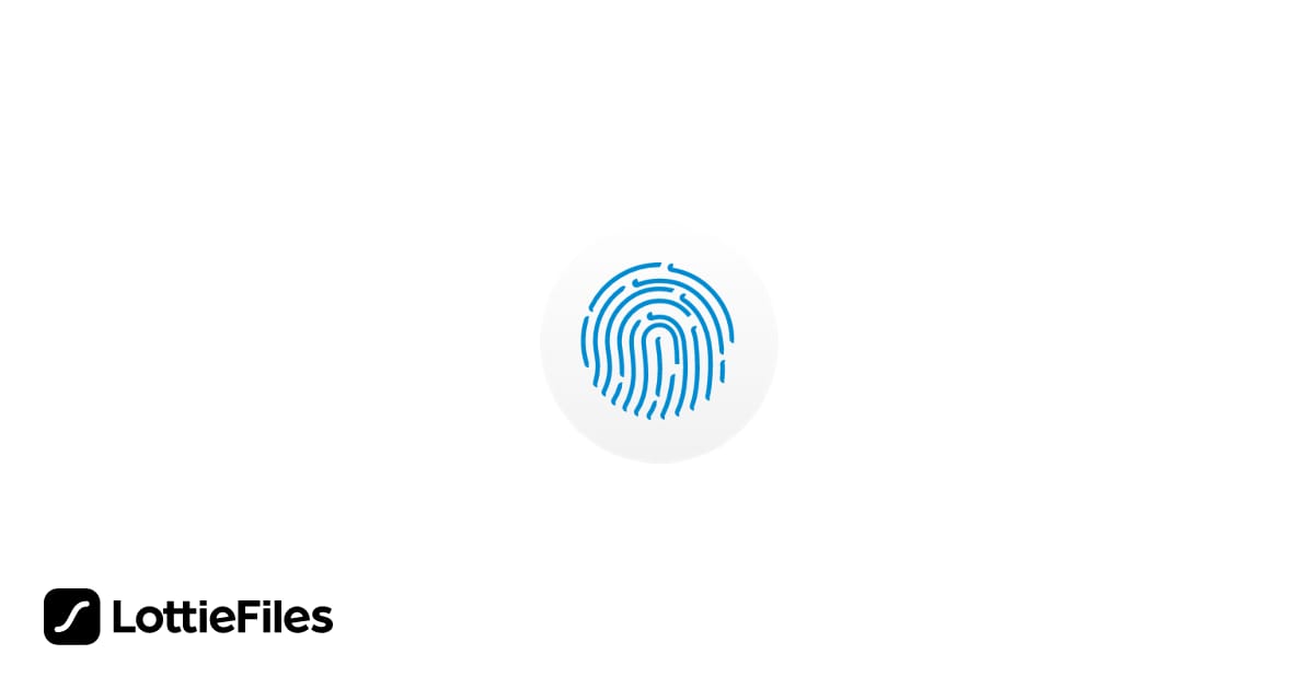 Free Blue Version of Biometrics Animation by melissagestido | LottieFiles