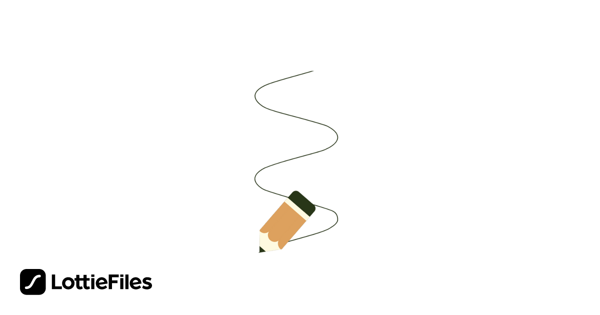 Free Line drawing of pencil writing Animation by Abdul Latif | LottieFiles