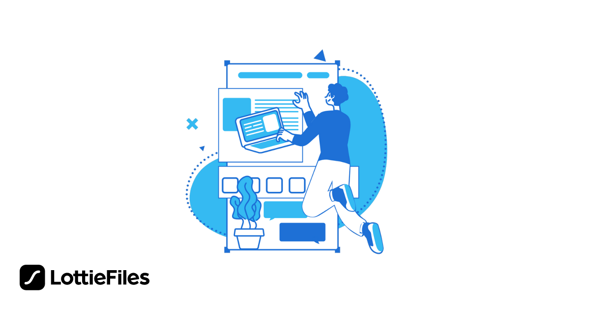 Free Animation floating guy Animation by Kevin Wolf | LottieFiles