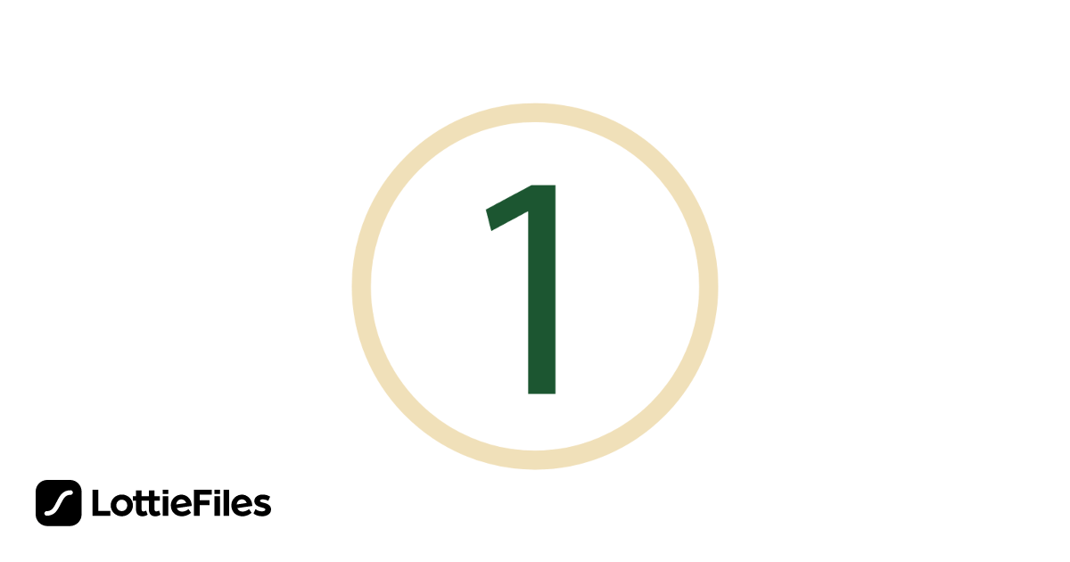 Free number one Animation by AshleySolorzano | LottieFiles