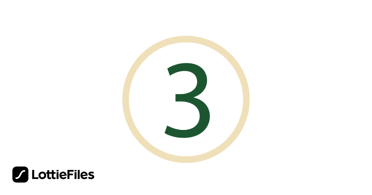 Free Number three Animation by AshleySolorzano | LottieFiles