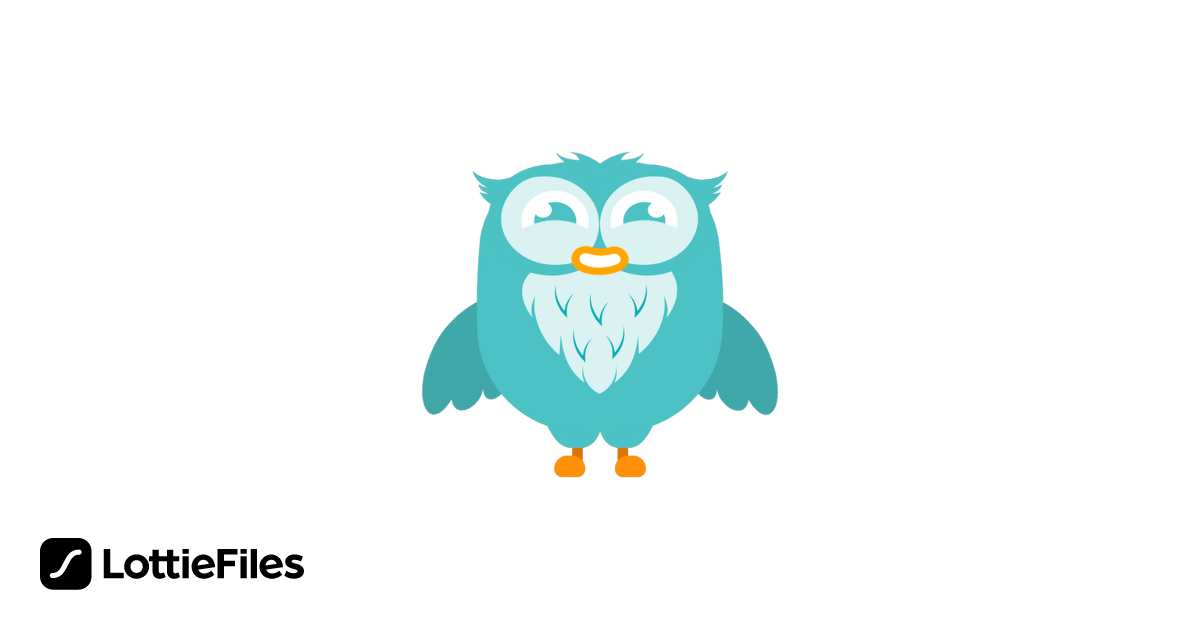 Free Smiling Owl Animation by Brian Karungani | LottieFiles