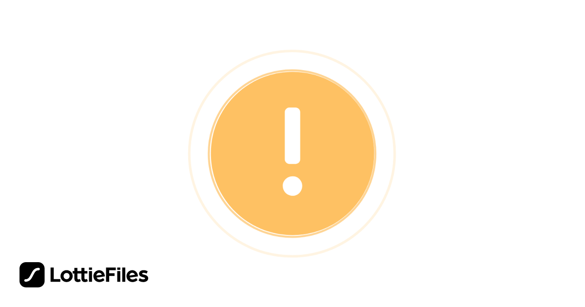 Free Warning Animation by Manjiree | LottieFiles