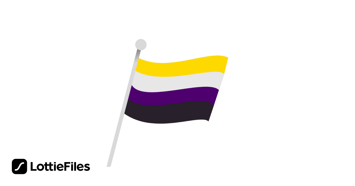 Free Non Binary Flag Animation by Jess Cope | LottieFiles