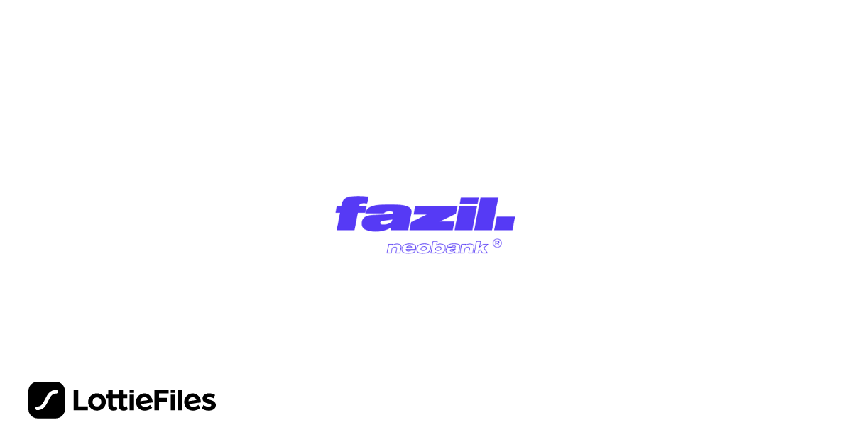 Free Fazil Neobank logo animado Animation by Hola Interaktell | LottieFiles
