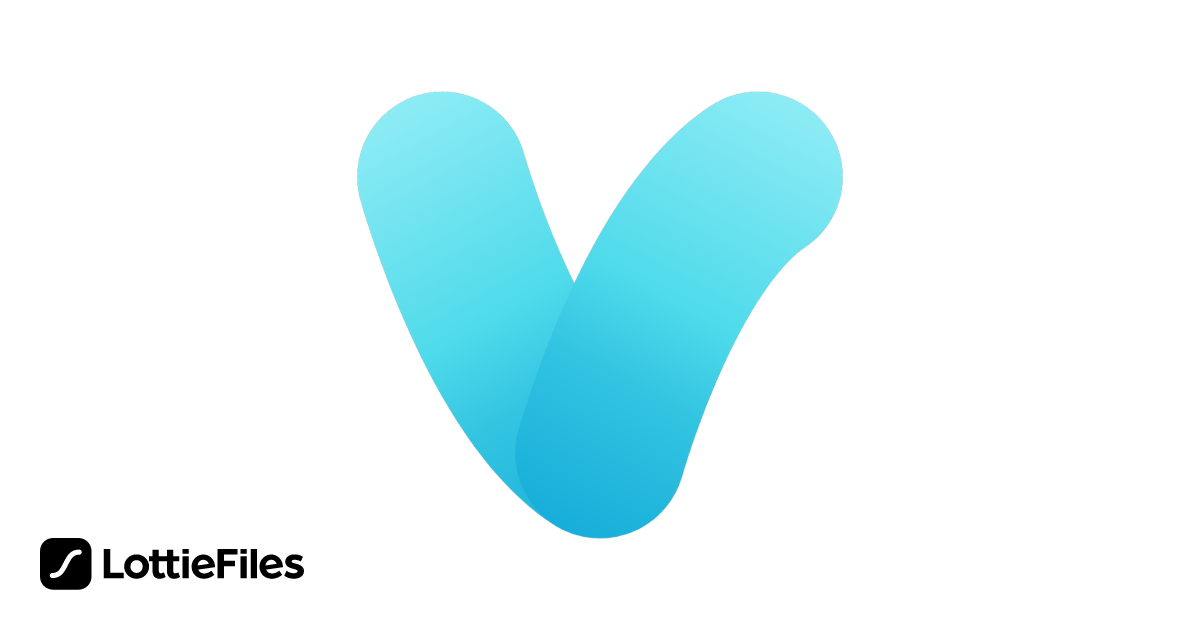 Free Gradient V icon Lottie JSON animation Animation by Tinymotion ...