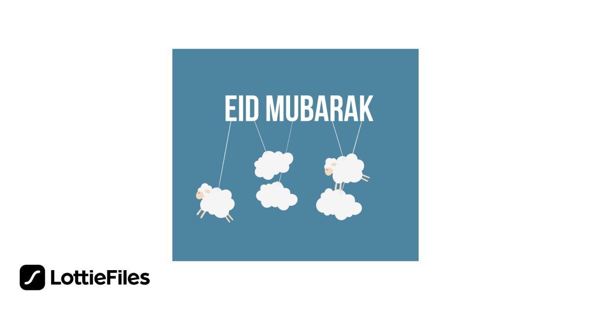 Free Eid Mubarak animation Animation by Aziz Trimech | LottieFiles