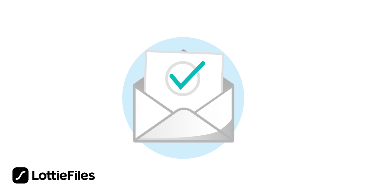 Free Successful Email Confirmation Animation by Micah Gross | LottieFiles