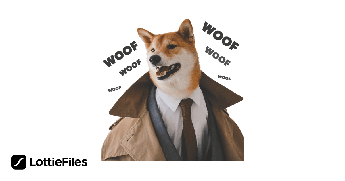 Free PERRO WOOF Animation by Carlos Deza | LottieFiles