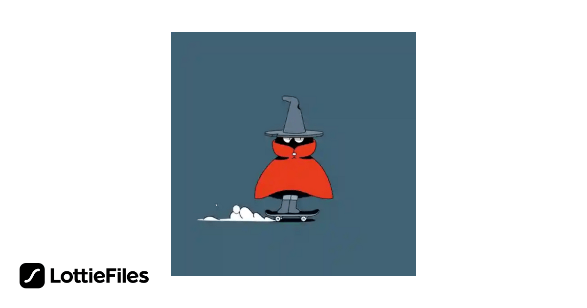 Free Kickflip Wizard Animation by Irfan M. | LottieFiles