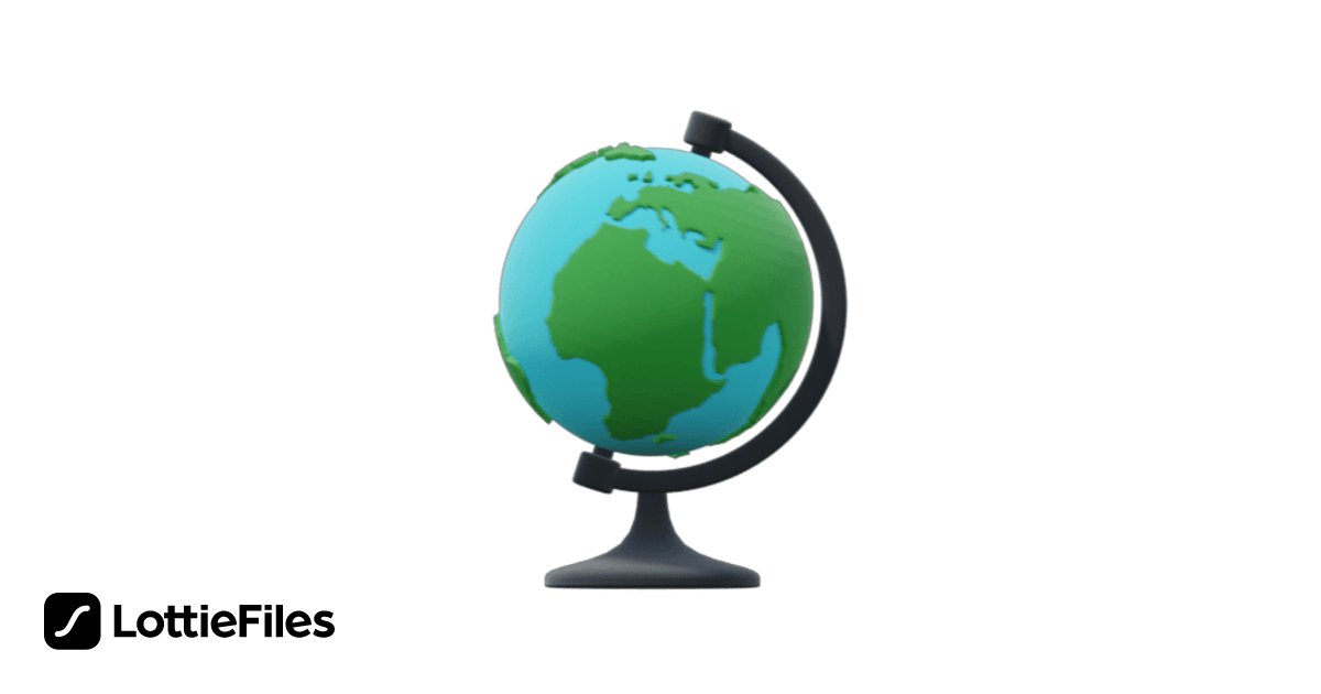 Free Globe 3D Animation by Elmer Vergara | LottieFiles
