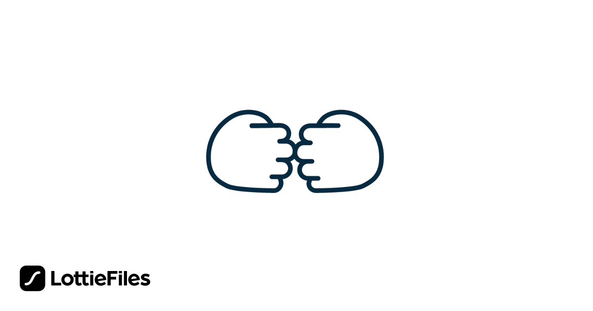 Free Fist bump Animation by Ginny | LottieFiles