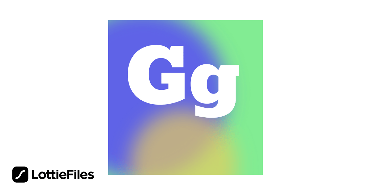 Free text gradient "Gg" Animation by Tavorn G | LottieFiles