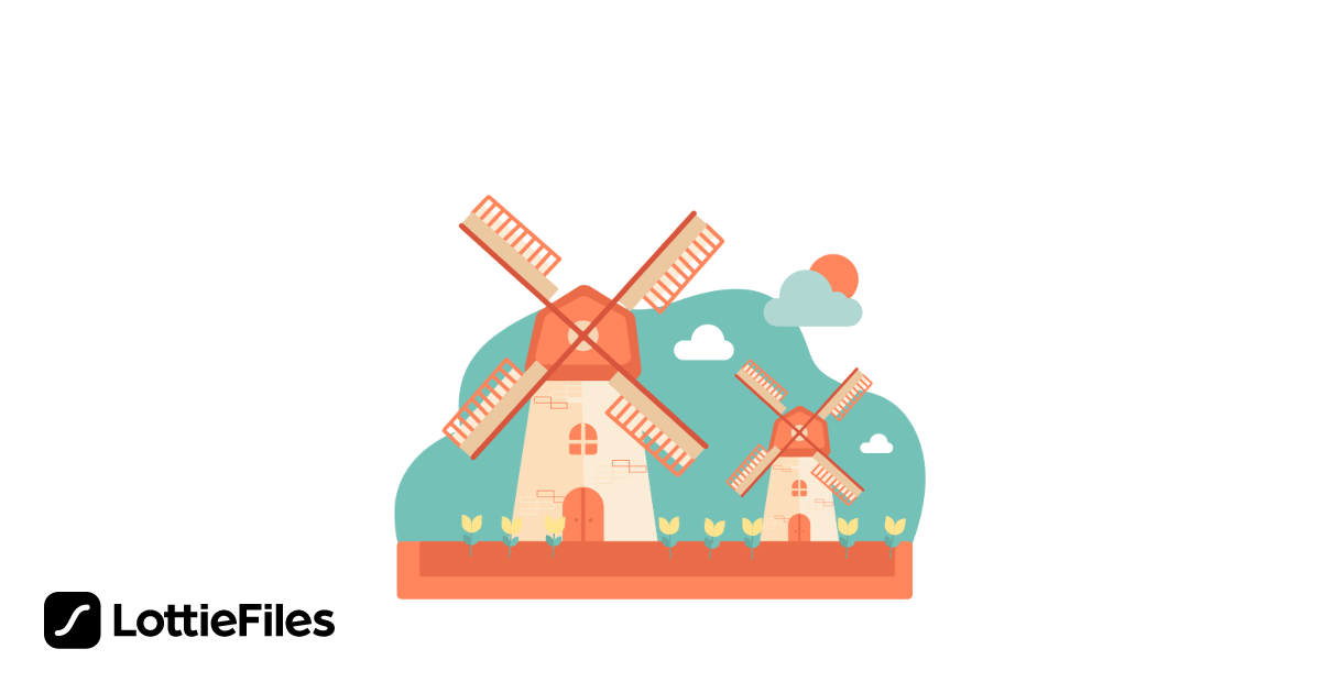 Free Wind Mill Animation by Bhaskar Wary | LottieFiles