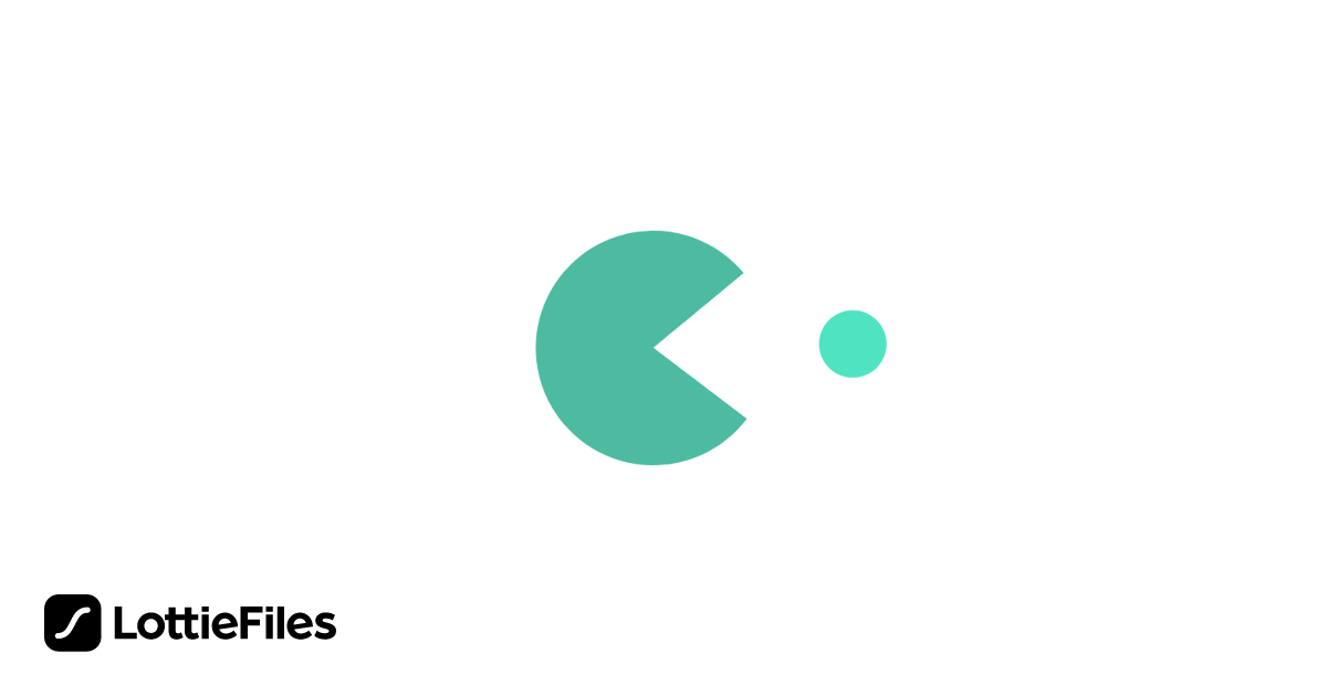 Free Pacman Loading Animation by Victor Diniz | LottieFiles