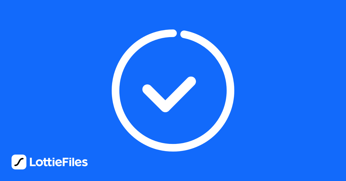 Free Tick Animation by Samuel Rodd | LottieFiles