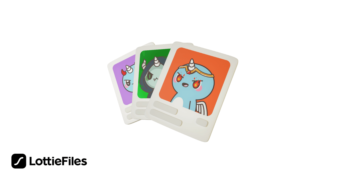 Free Yummi NFT Cards Animation by Gastón Solís | LottieFiles