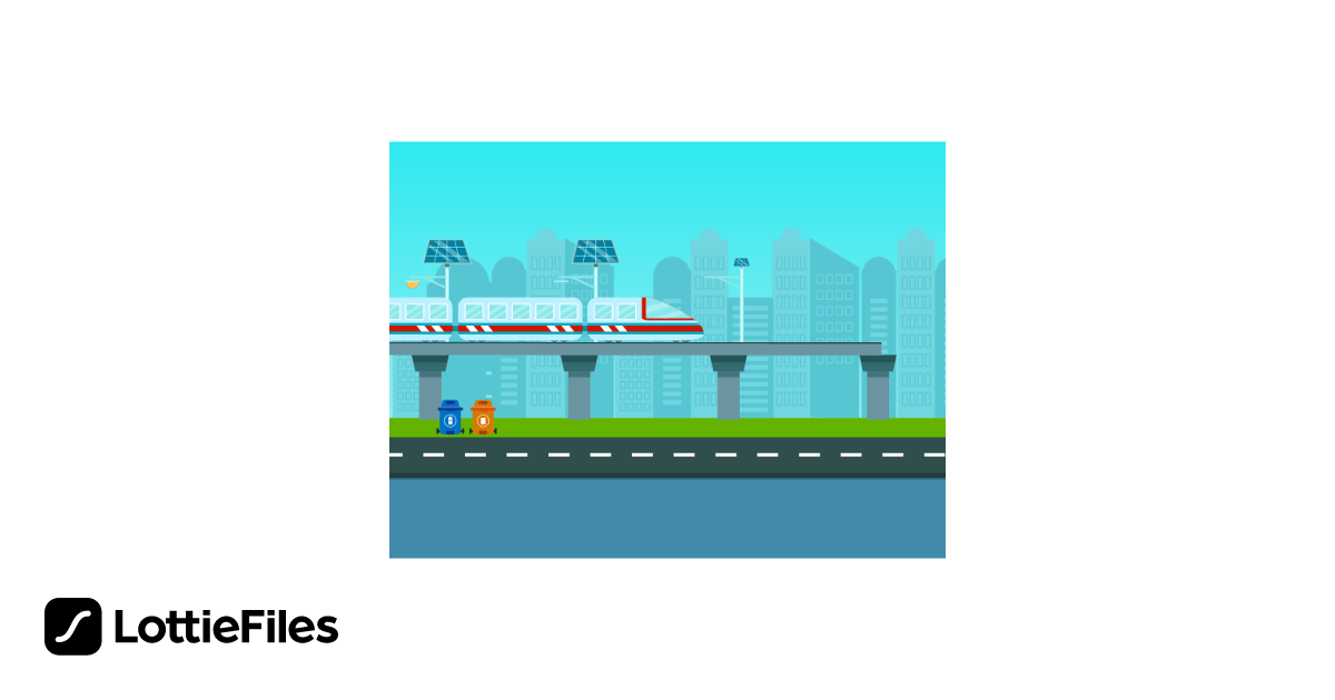 Free Future City Animation by Rizwan Babar | LottieFiles